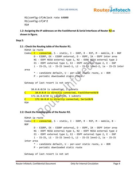 Lab Routing Protocols Eigrp Pdf