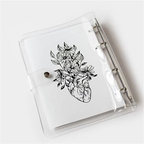 کلاسور A5 طلقی طرح قلب Papillon جزیره کتاب