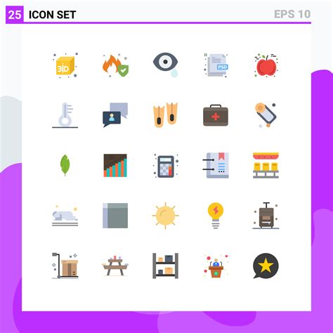 Set Of 25 Modern Ui Icons Symbols Signs For Thanksgiving Apple Science File Type Document