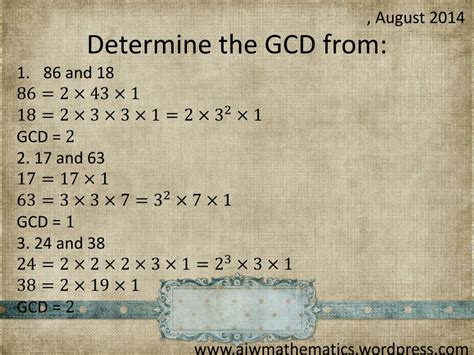PPT Least Common Multiple LCM Greatest Common Division GCD PowerPoint Presentation ID