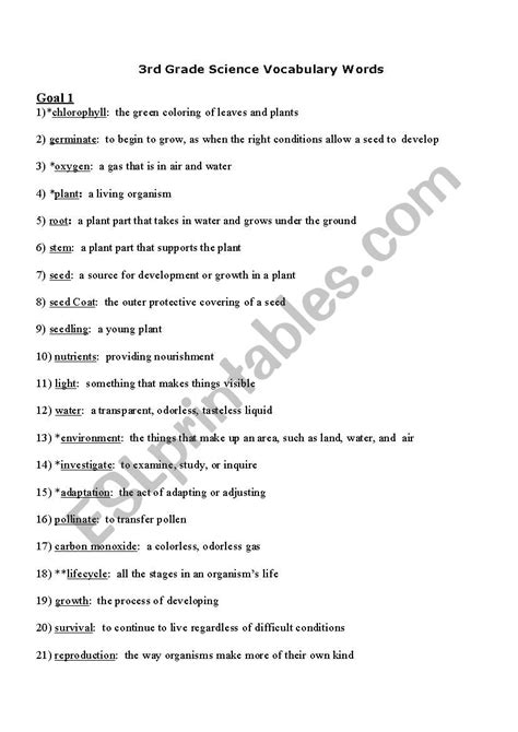 Fun Science Worksheets For 3rd Grade