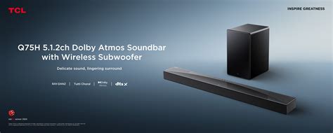 Q75h 5 1 2ch Dolby Atmos With Wireless Subwoofer Tcl Australia