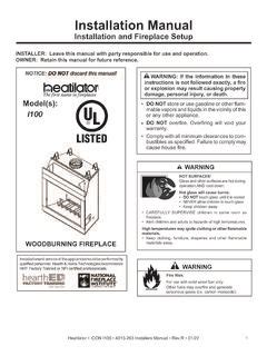 Installation Manual Installation Manual