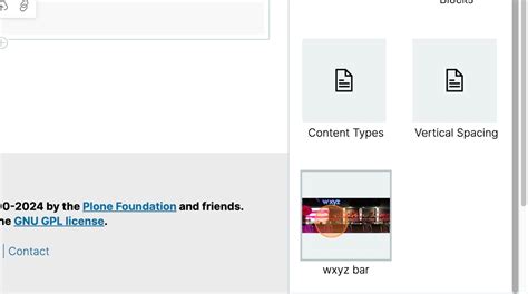Add An Image Block To A Page Content Editing For Plone — Plone