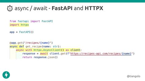 Sebastián Ramírez on Twitter In code using FastAPI you create the function to handle a
