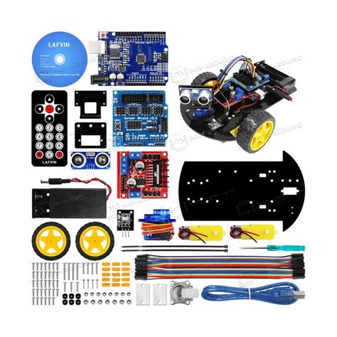 Купить набор для моделирования Ардуино Arduino 2wd Car Robot Lafvin в
