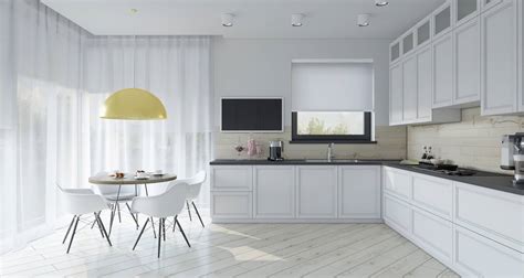 Дизайн п образной кухни в частном доме 92 фото