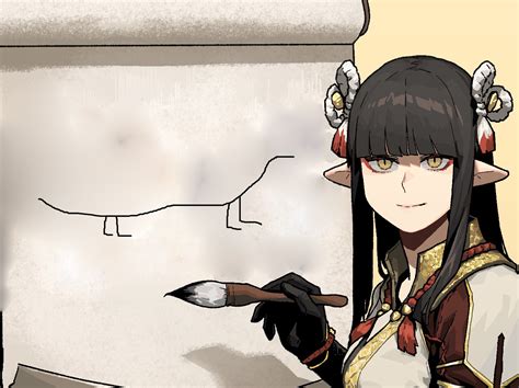 Minoto Drawing Her Favorite Monster Rmemehunter