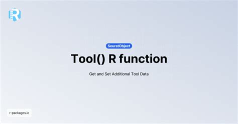 Tool R Function From Seuratobject R Packages