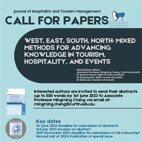 Deadline Extended Cfp Jhtm Special Issue Cauthe