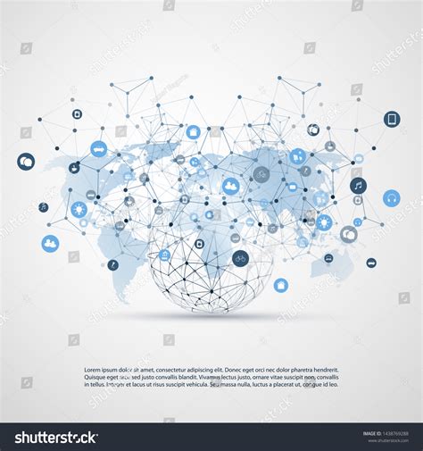 Internet Things Cloud Computing Design Concept Stock Vector Royalty Free 1438769288 Shutterstock