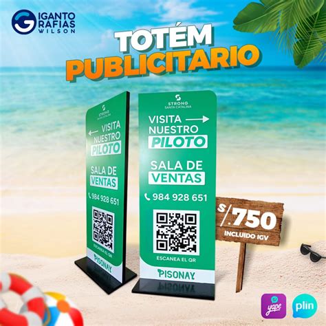 Tótem Publicitario 【gigantografías Wilson】