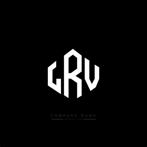 Lrv Letter Logo Design With Polygon Shape Lrv Polygon And Cube Shape Logo Design Lrv Hexagon