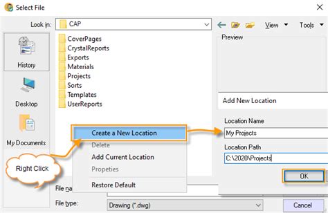 Cap Complete Adding Location Shortcuts To Your Select File Dialogs Office
