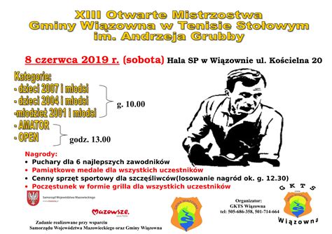 Memoriał Andrzeja Grubby Po Raz 13 W Wiązownie Tuwiązowna Pl