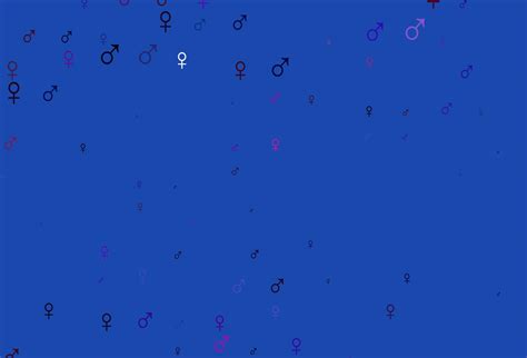 Light Blue Red Vector Background With Gender Symbols Vector Art At Vecteezy