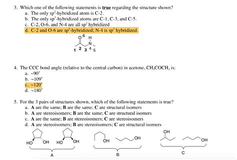 Solved 1 Which One Of The Following Statements Regarding