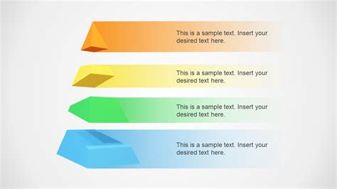 D Segmented Pyramid PowerPoint Template