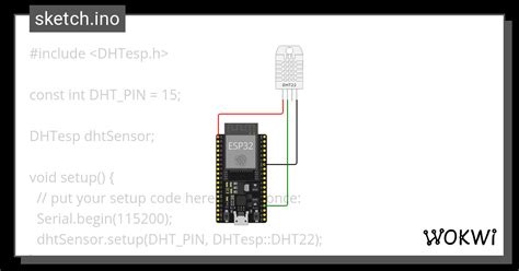 DHT22 Sensor Wokwi ESP32 STM32 Arduino Simulator