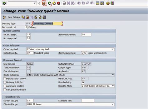 TECHSAP Defining New Delivery Document Type In SAP SD Logistics Execution