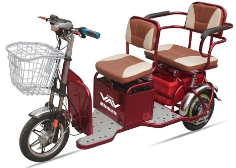 Os Triciclos 48v20a Elétricos Postos 350w Para Os Adultos 2 Assentam O