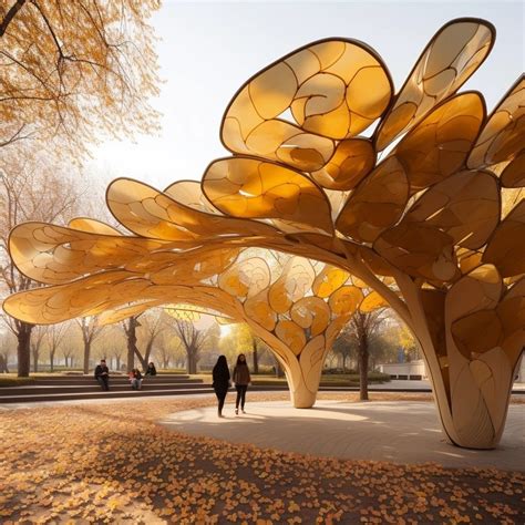 Organic Shading Architecture Leaf Shade Structure Leaf Structure