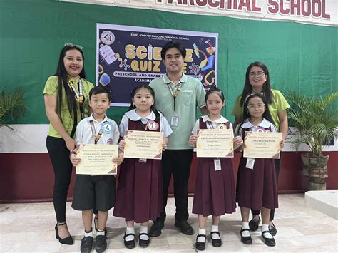 Saint Grade 2 Science Quiz Bee Winners 🐝 🥇1st Place Gianna O
