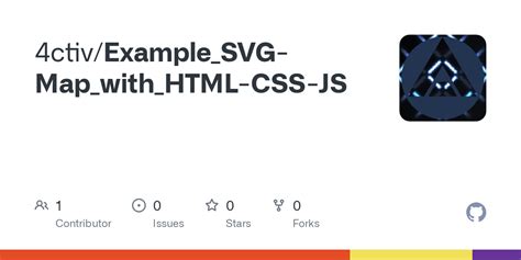 GitHub Ctiv Example SVG Map With HTML CSS JS