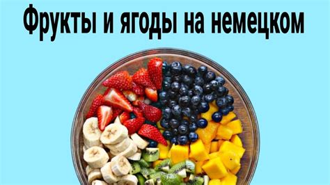 Фрукты и ягоды на немецком языке с картинками Das Obst Youtube