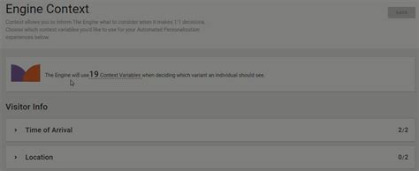 Configure Engine Context Monetate KB