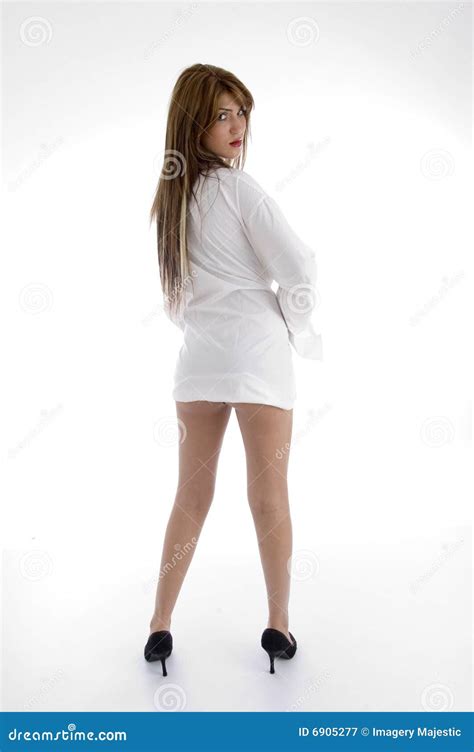 Back Pose Of Sensual Woman Stock Image Image Of Sensual 6905277