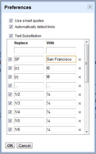 Google Docs AutoCorrect