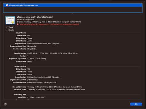 Upgrade To Plus Error On Update Strange Certs Netgate Forum