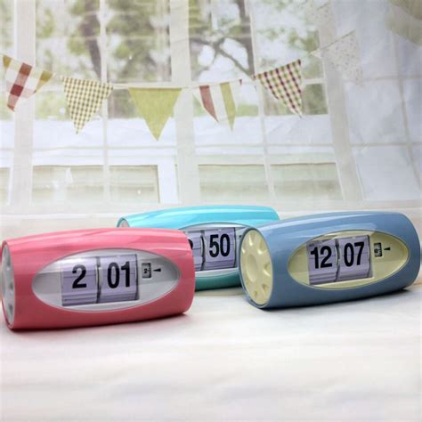 Number Watch Auto Flip 12 Hours Table Alarm Clock Vicedeal
