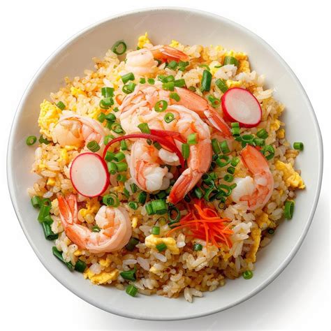 A Serving Of Yakimeshi Japanese Fried Rice With Vegetables Egg And