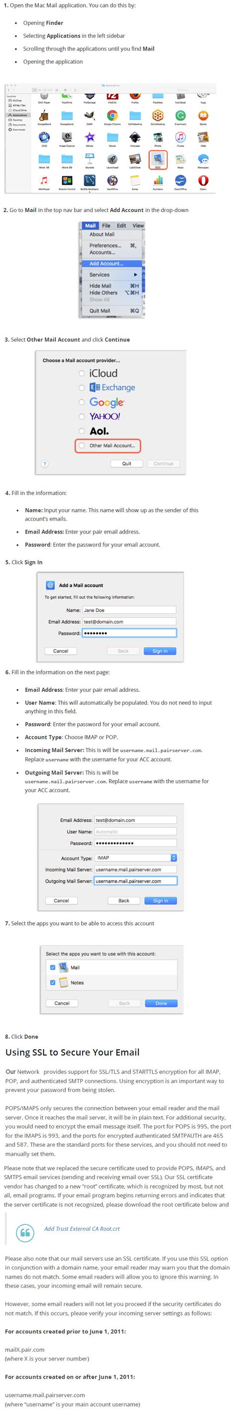 How To Set Up Your Email For Mac Mail