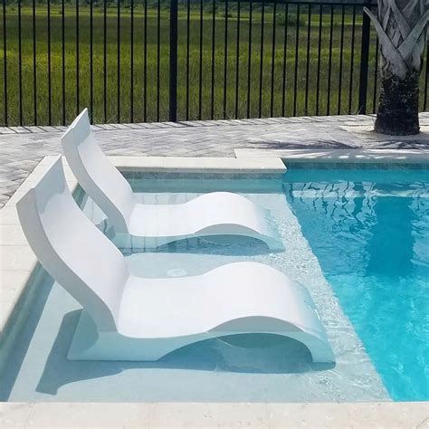 Inground Pool With Tanning Ledge Designs Sun Shelf Pool Chairs Pool