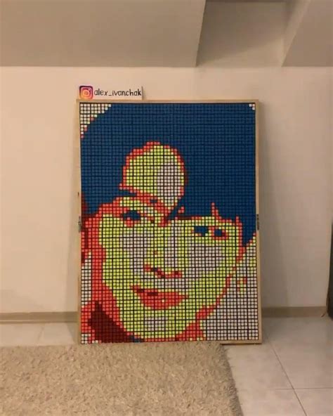 루빅스 큐브로 만든 인기스타 초상화 유머게시판 Office Hub