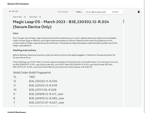 Updating Ml2 Os General Magic Leap 2 Developer Forums