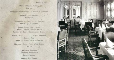 Titanic Menu Reveals What Food Was Served Aboard The Doomed Ship