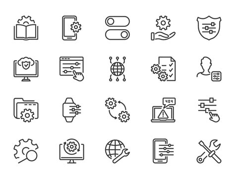 Tech Icon Set Vector Art Icons And Graphics For Free Download