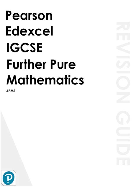 Edexcel Igcse Further Pure Mathematics 4pm1 Revision Notes Pdf Quadratic Equation Equations