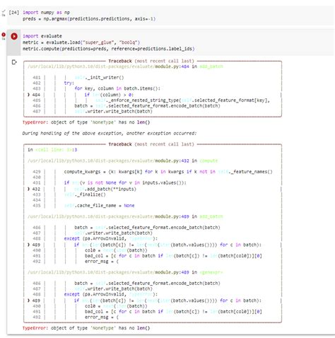 type error fine tuning metric evaluate pute models