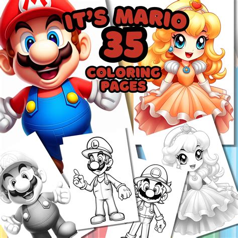 Printable Super Mario Bros Coloring Pages 2025