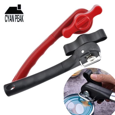 주방 스테인레스 스틸 안전 사이드 컷 수동 캔 따개 손으로 작동하는 캔 병따개 나이프 캔 뚜껑 가정용 도구오프너 Aliexpress