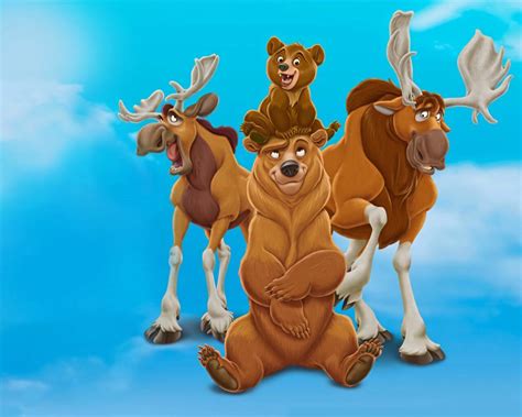 Brother Bear Kenai Koda Moose Brothers Blue Sky Wallpaper Background
