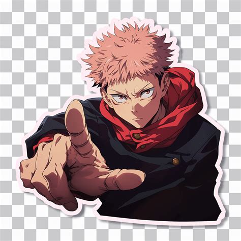 Cute Yuji Itadori From Jujutsu Kaisen 🌀🍓 Free Png Sticker