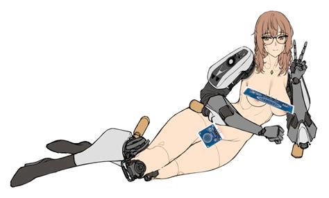 Kitsune Udon Qtsuneudon Original Highres 1girl Android Blush