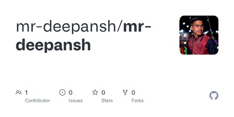 Github Mr Deepanshmr Deepansh