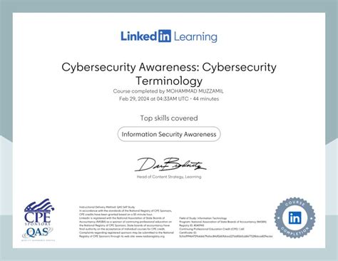 Mohammad Muzzamil On Linkedin Certificate Of Completion